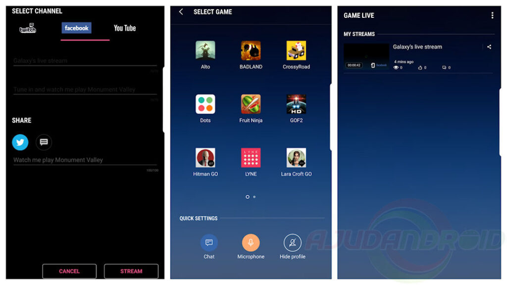 Game Live da Samsung permite que você faça streaming dos seus jogos ...