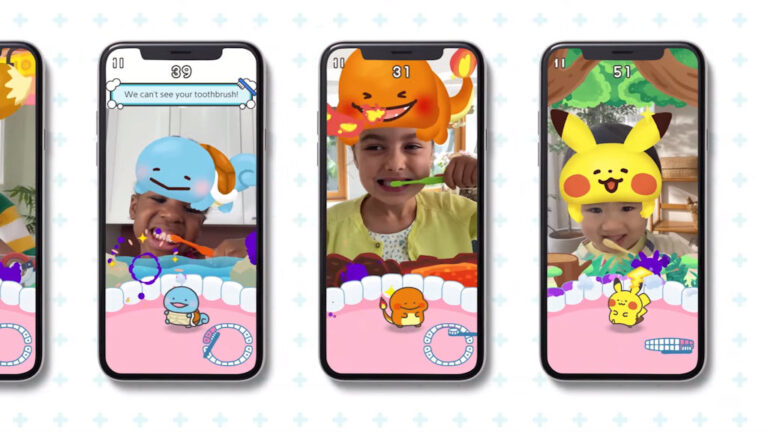 Pokémon Smile, app para ajudar as crianças a escovarem os dentes se ...