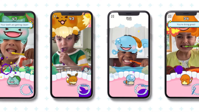 Pokémon Smile, app para ajudar as crianças a escovarem os dentes se ...