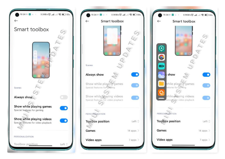 Smart Toolbox agora é chamado de Sidebar na MIUI – Ajudandroid
