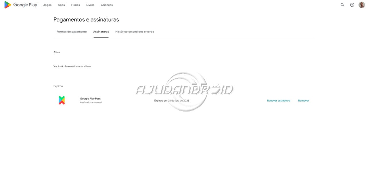 Google Play Store apresenta bug que não mostra assinaturas ativas ...