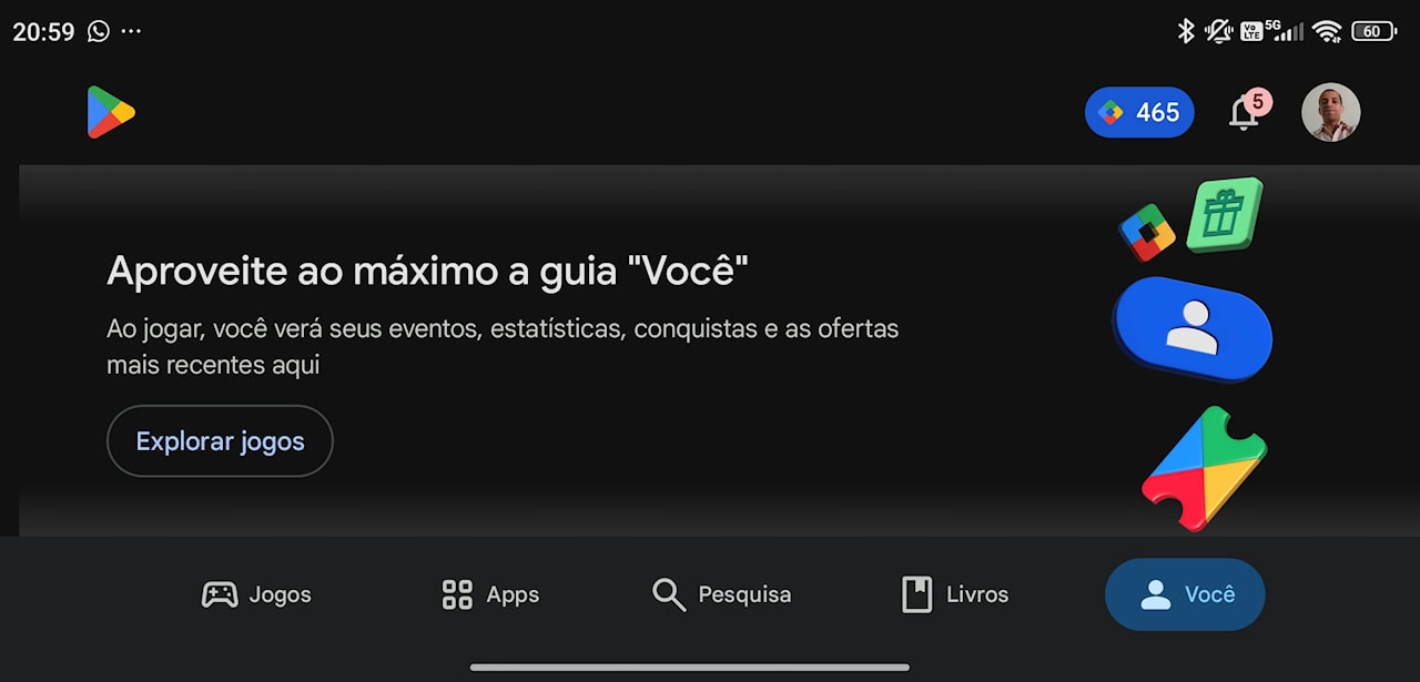 Aba “Você” é liberada na loja Google Play Store no Brasil e traz perfil ...
