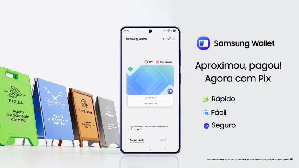 Samsung Wallet ganha Pix para pagamento por aproximação, QR Code e ...